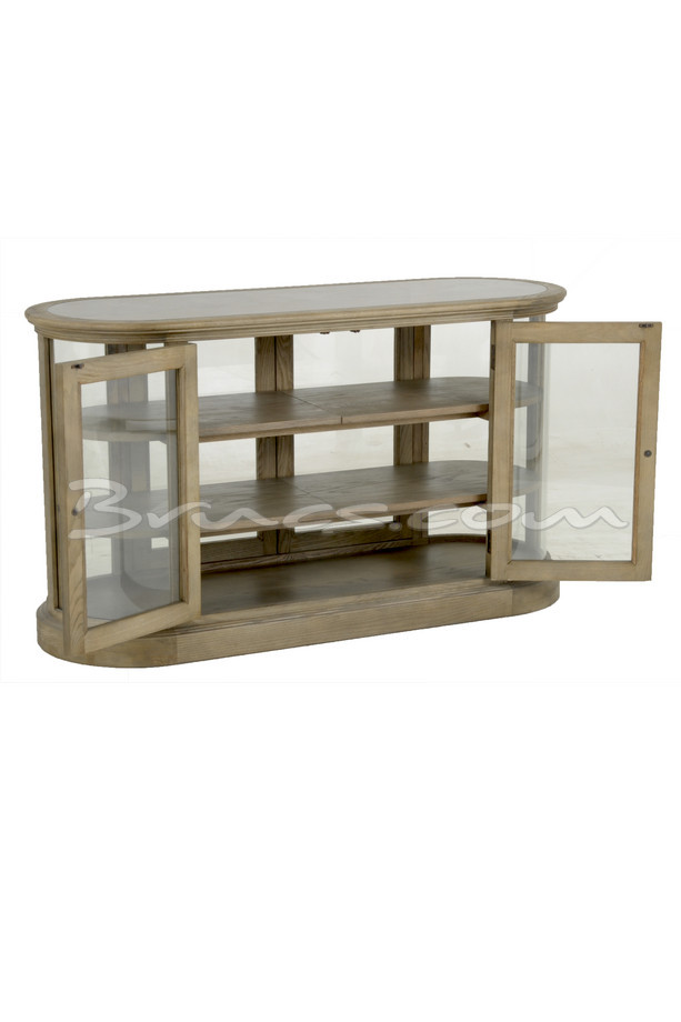 COUNTERS AND BUFFETS: HUMAR OAK & BLUE STONE TOP COUNTER